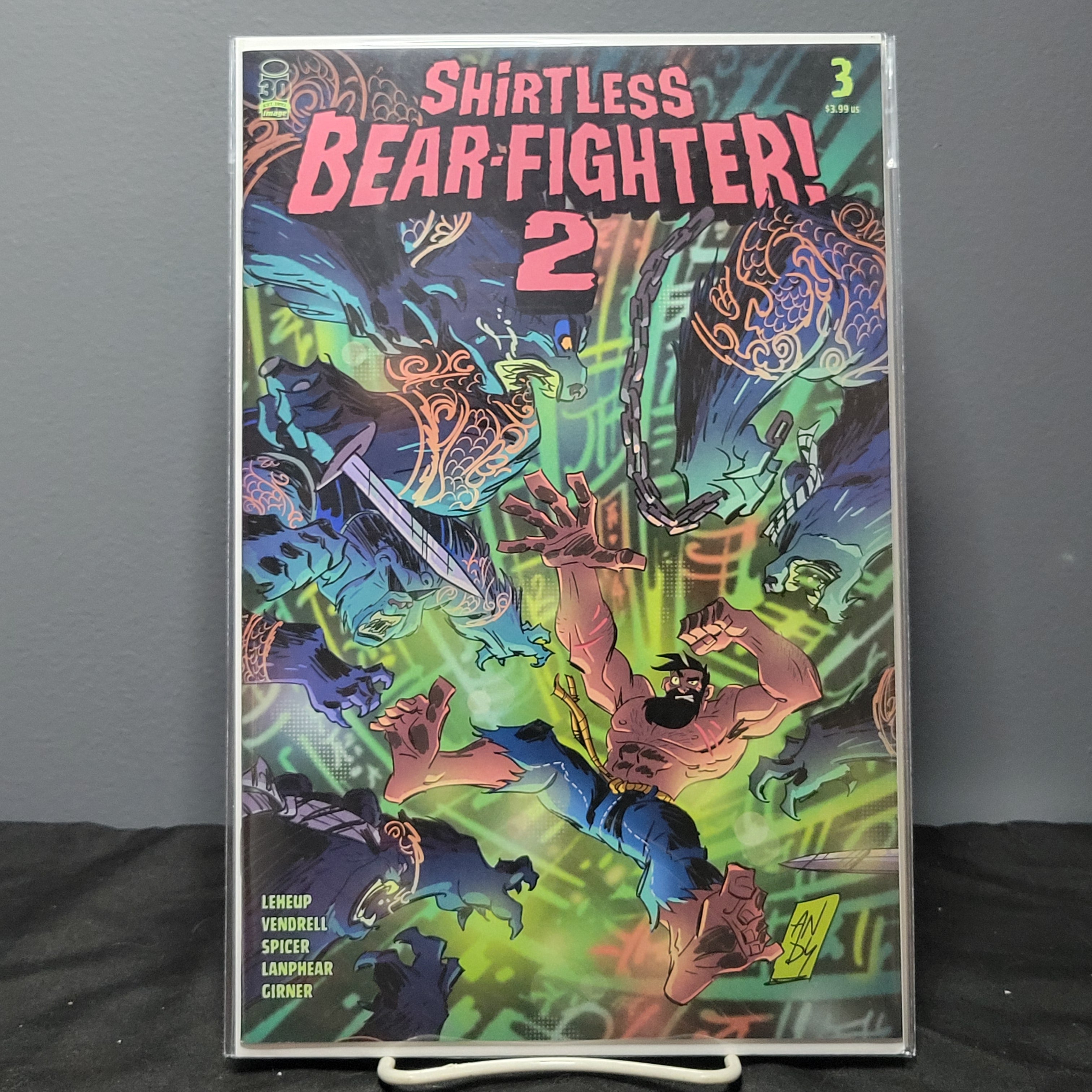 Shirtless Bear-Fighter! 2 #3 Variant – Hero's Corner Comics