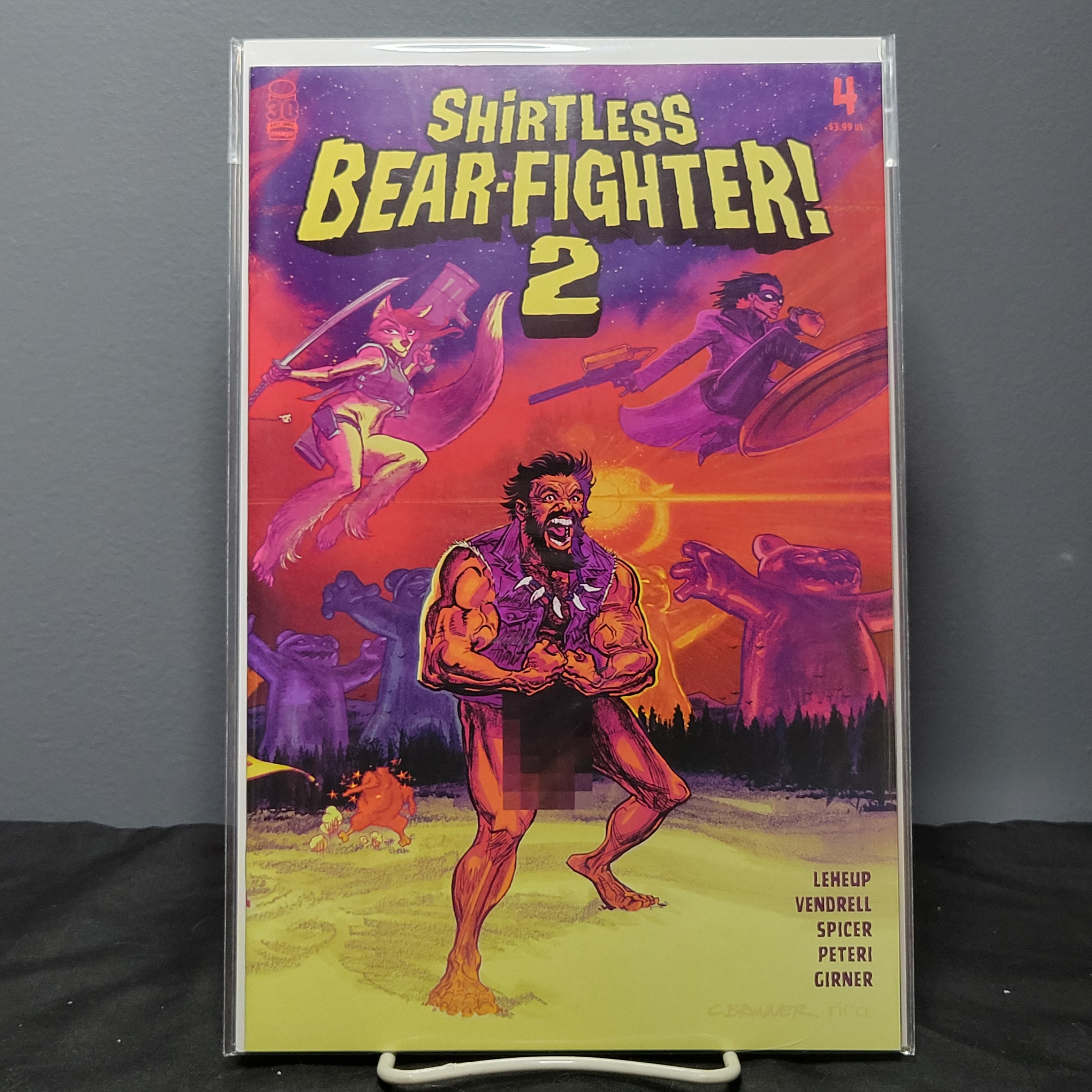 Shirtless Bear-Fighter! 2 #4 Variant – Hero's Corner Comics