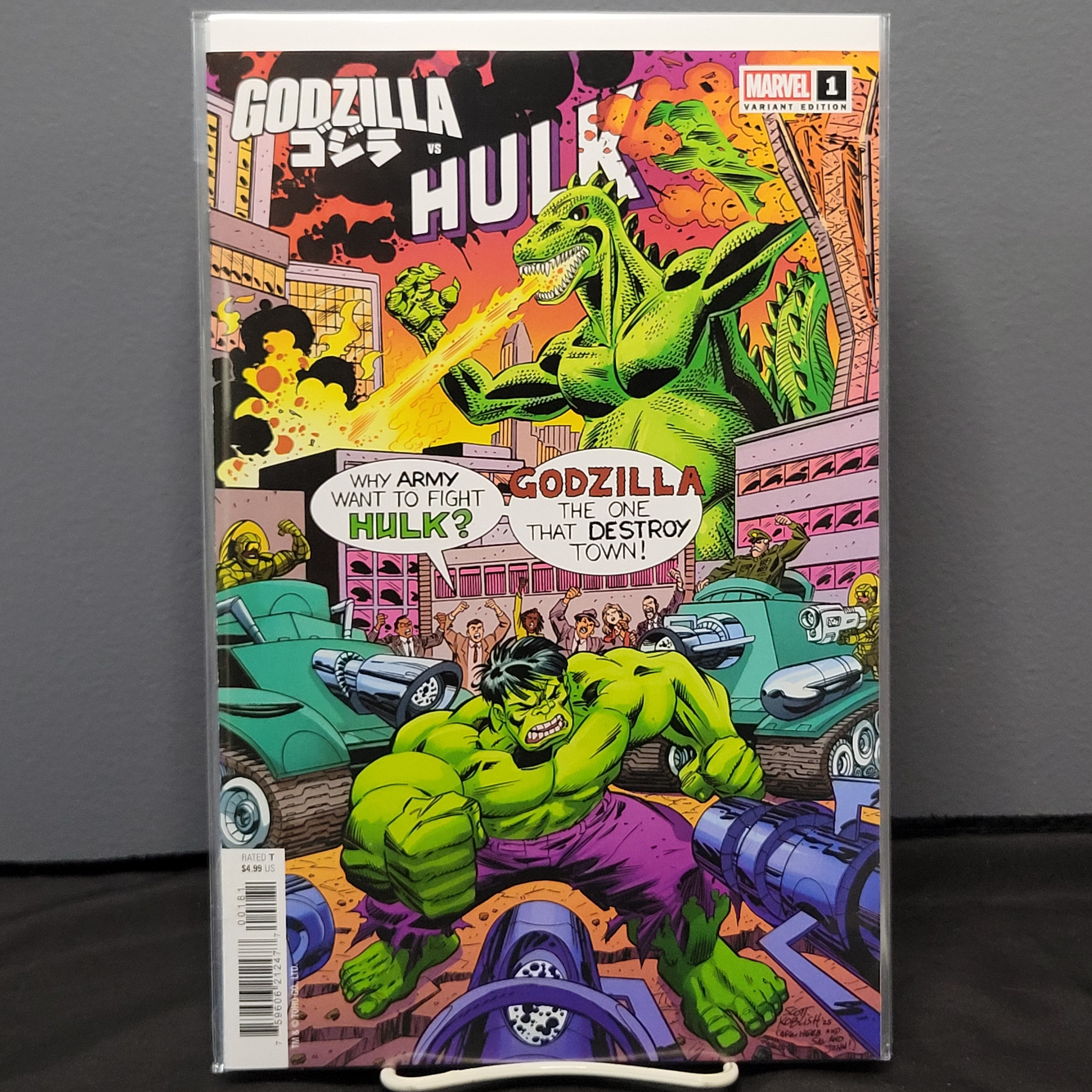 Godzilla Vs Hulk #1 Koblish Variant – Hero's Corner Comics